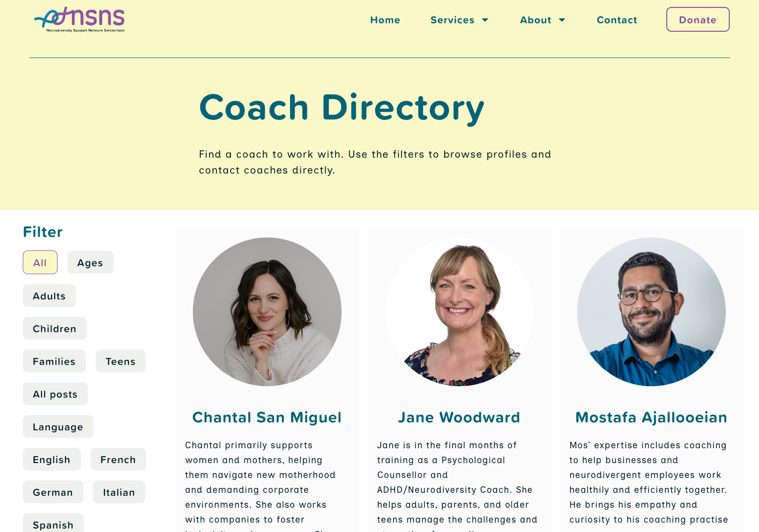 Coach Directory - NSNS